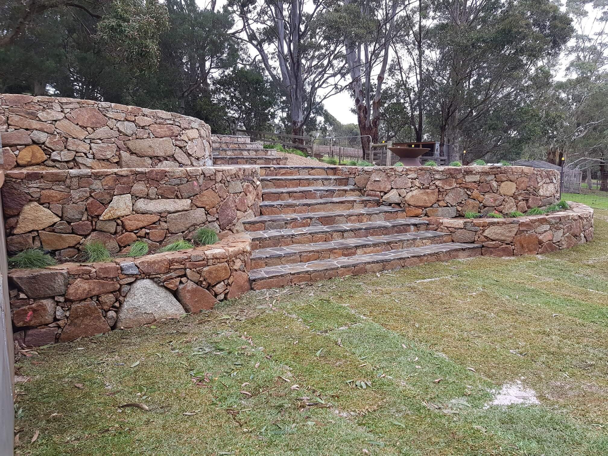 Dry Stone Retaining Wall